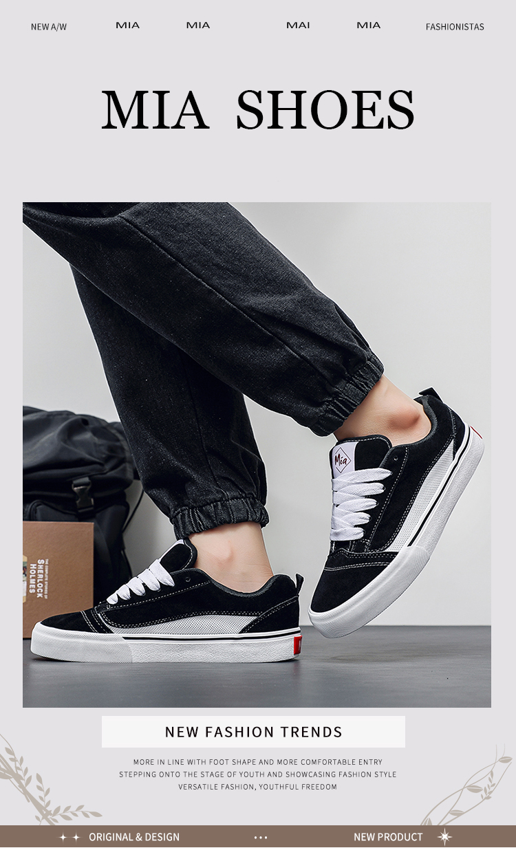 MIA Sneakers For Men High-Quality Casual Low Cut Rubber Shoes For Men ...