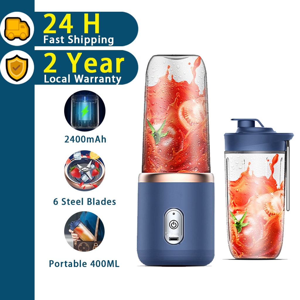 Portable Juicer Electric Blender 2 Cups Wireless Juicer Fruit Squeezer ...