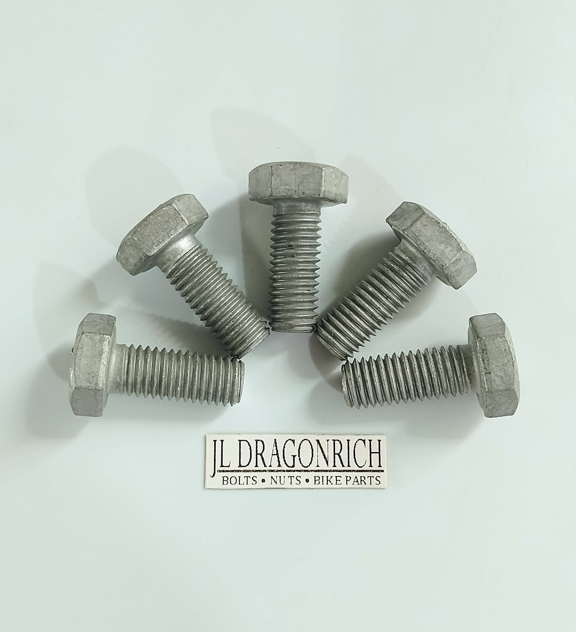 1-5PCS M10 [1.5P] G8.8 Hot Dipped Galvanized Hexagonal Head Bolt HDG ...