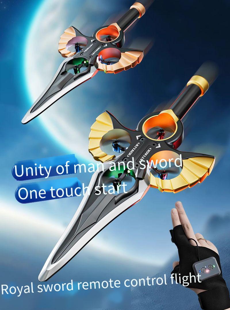 2.4G infrared remote control flying sword toy with multi speed ...