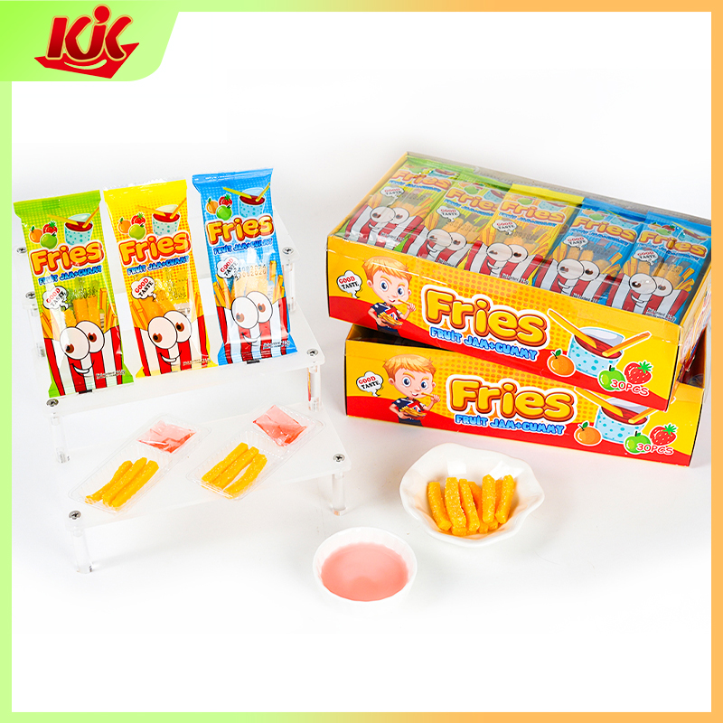 KJK 30pcs Fries Fruit Jam Nad Gummy Candies Sweet Snacks Snack Candy ...