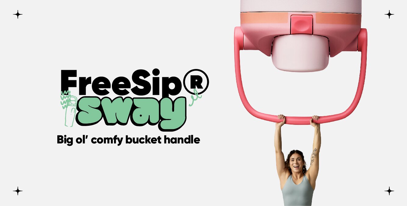 Owala FreeSip Sway Insulated Stainless Steel Water Bottle with Straw, Cupholder Friendly - 30 ...