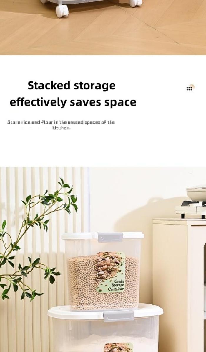 Rice and Pet Food Storage Container 25Kg Rice dispenser PP Material ...