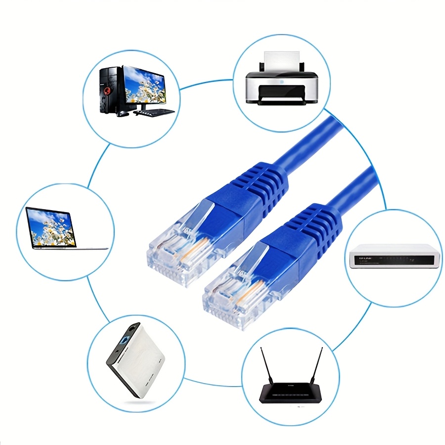 Ethernet cable cat5e, LAN cable RJ45, network cable for PC, router ...