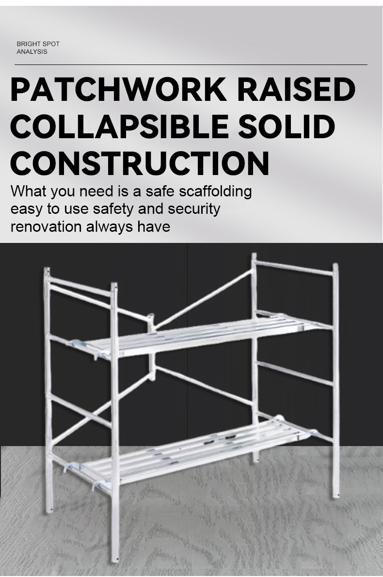 Heavy Duty Folding Scaffolding Portable Work Platform Complete Set with ...