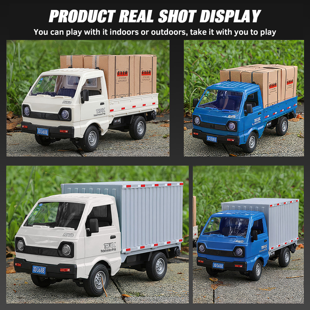 Spray Remote Control Van Drift Simulation Cargo Truck With Led Light 2 ...