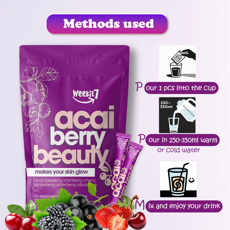 【FDA】Weekit7 Acai Berry Powder Organic Juice Anti-Aging Healthy Beauty ...