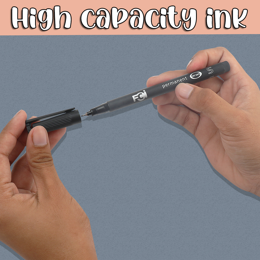 FCI Permanent Sign 1 PCS Pen 0.55mm Fine Tip Comfort Grip, Fade ...