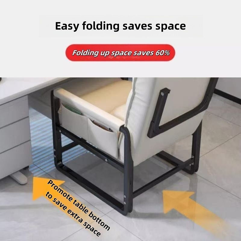 BAIERDI Foldable Lounge Chair for Office Nap Lazy Sofa Leisure Computer ...