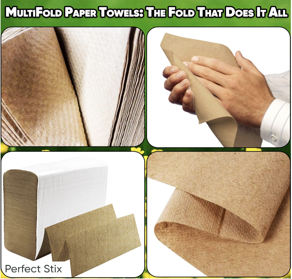 Brown Interfolded Paper Towel 150 pulls or 175 pulls [Paper Towel ...