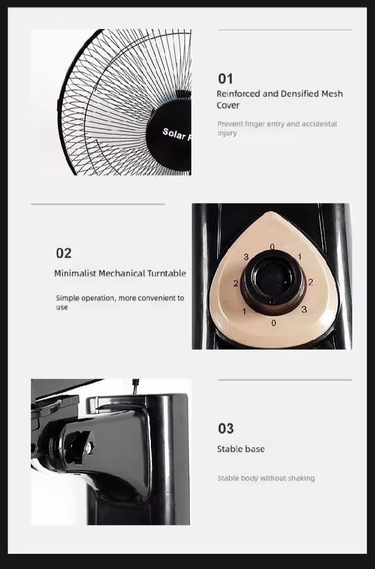 Bosca Solar Wall Fan Solar Rechargeable Wall-Mounted Fan Two Ways ...