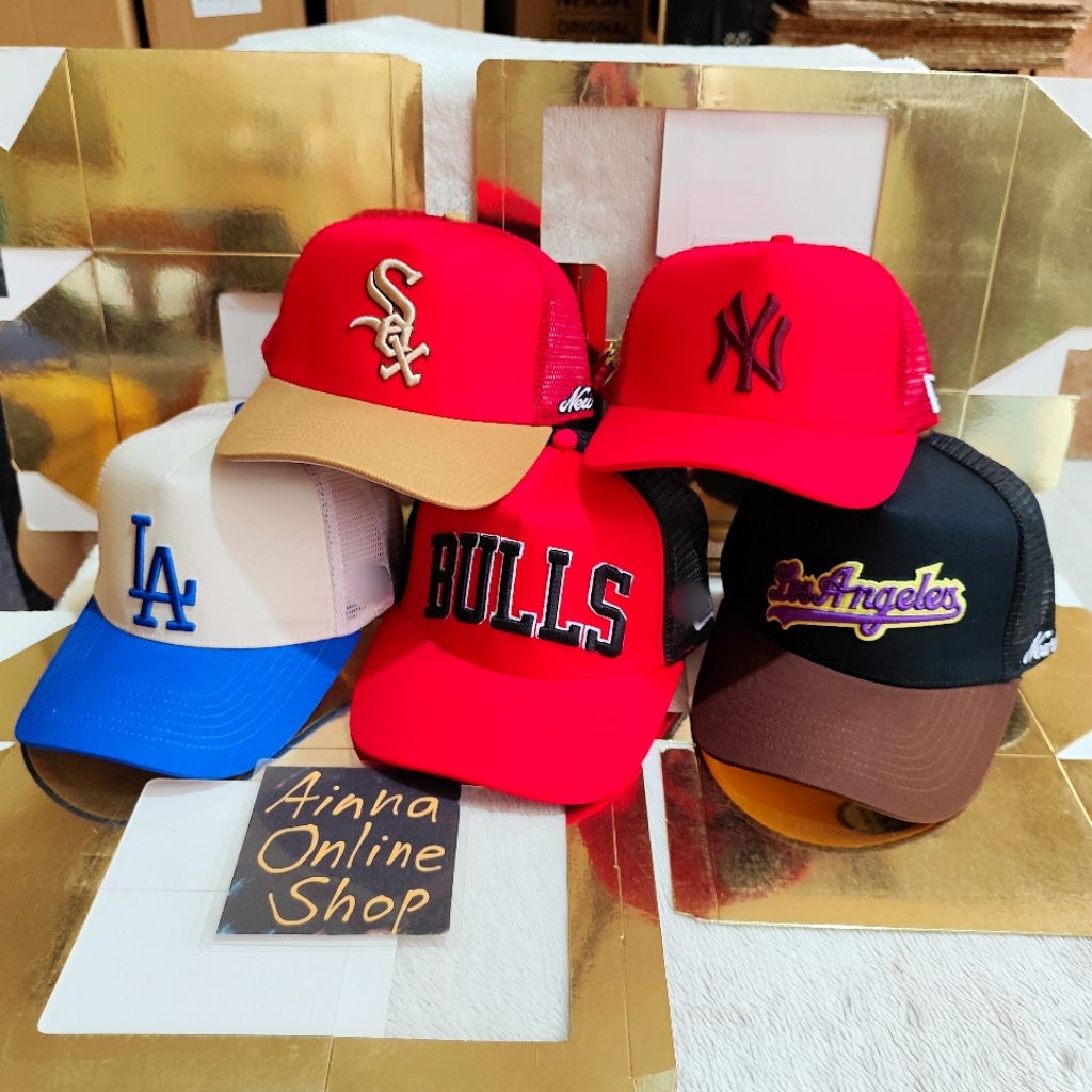Adjustable Snapback Baseball Cap New Aframe net style Assorted | Shopee ...
