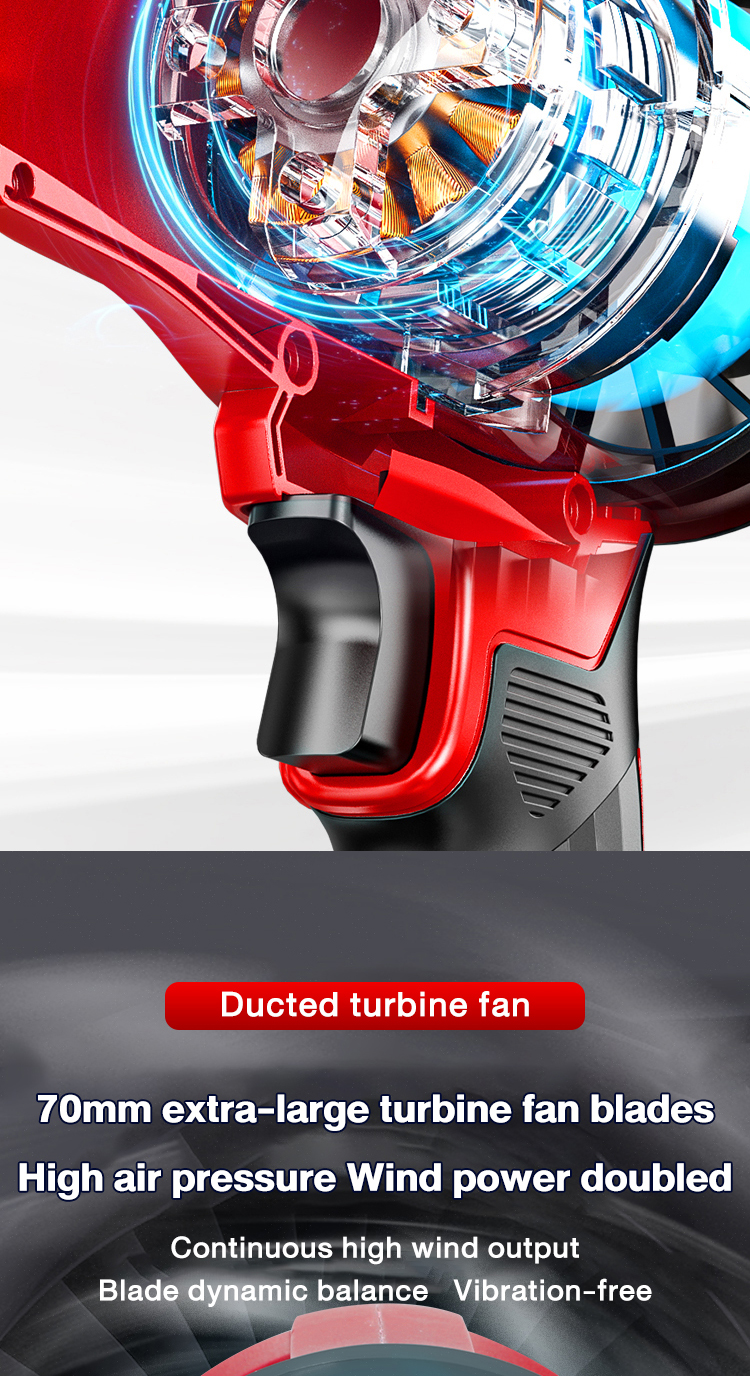 Tigron Violent Fan Car Wash Blowing Water Dusting Rechargeable High ...