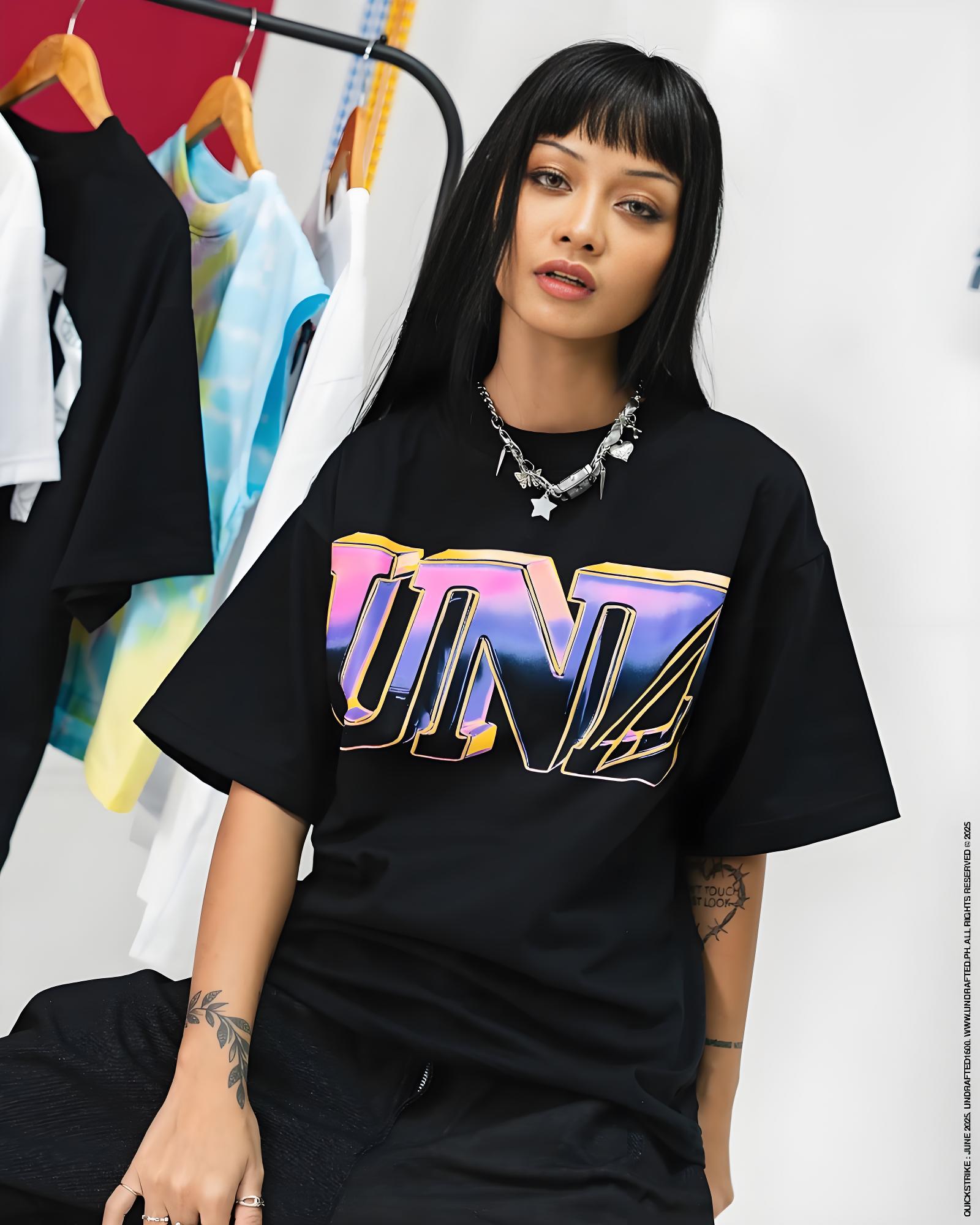 UND Iridescent Tee in Black-UNDRAFTED Brand Official | Shopee Philippines