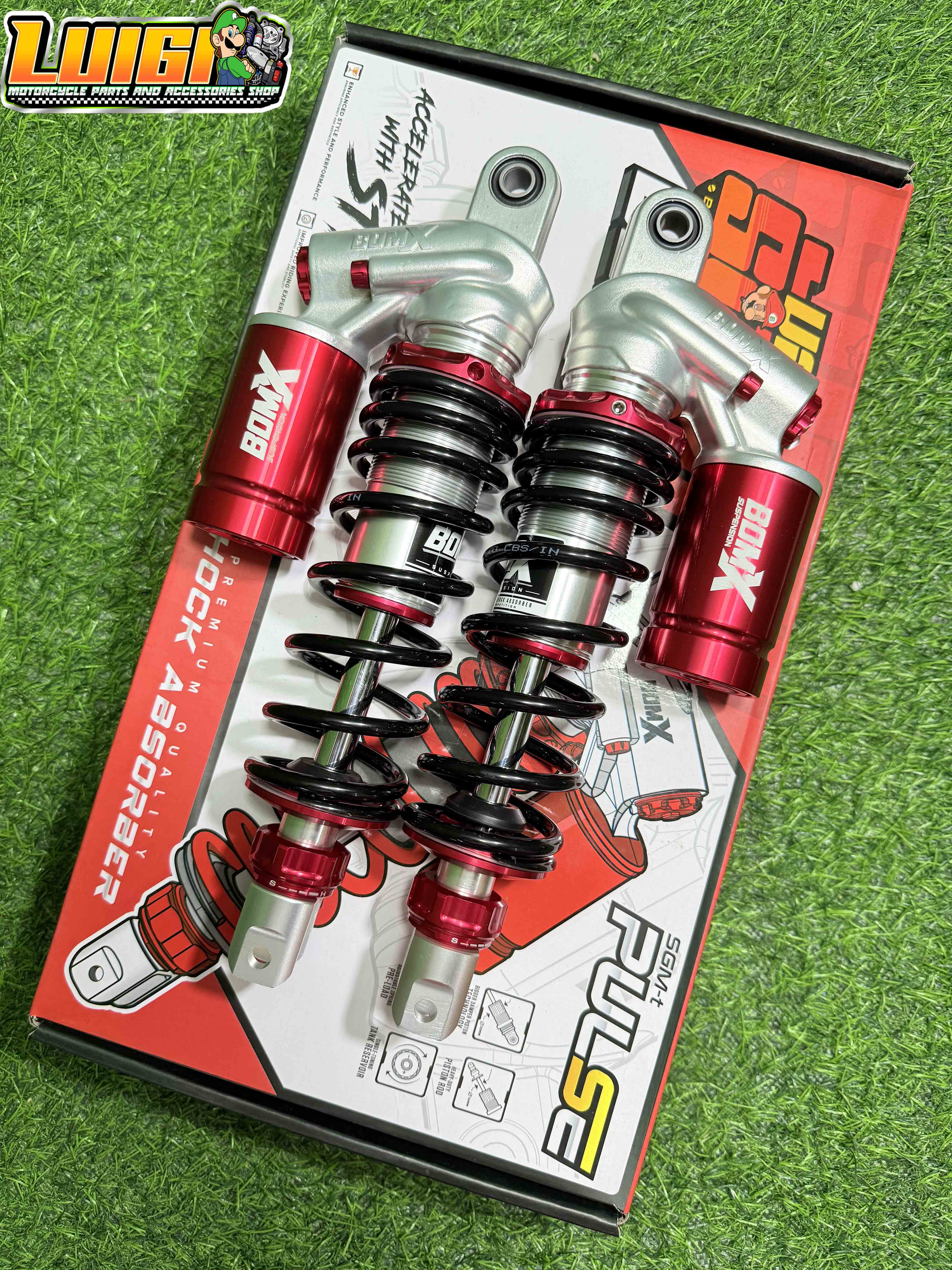 BOM X PULSE AEROX/NMAX V2/NMAX V1 REAR SHOCK SUSPENSION FULLY ...