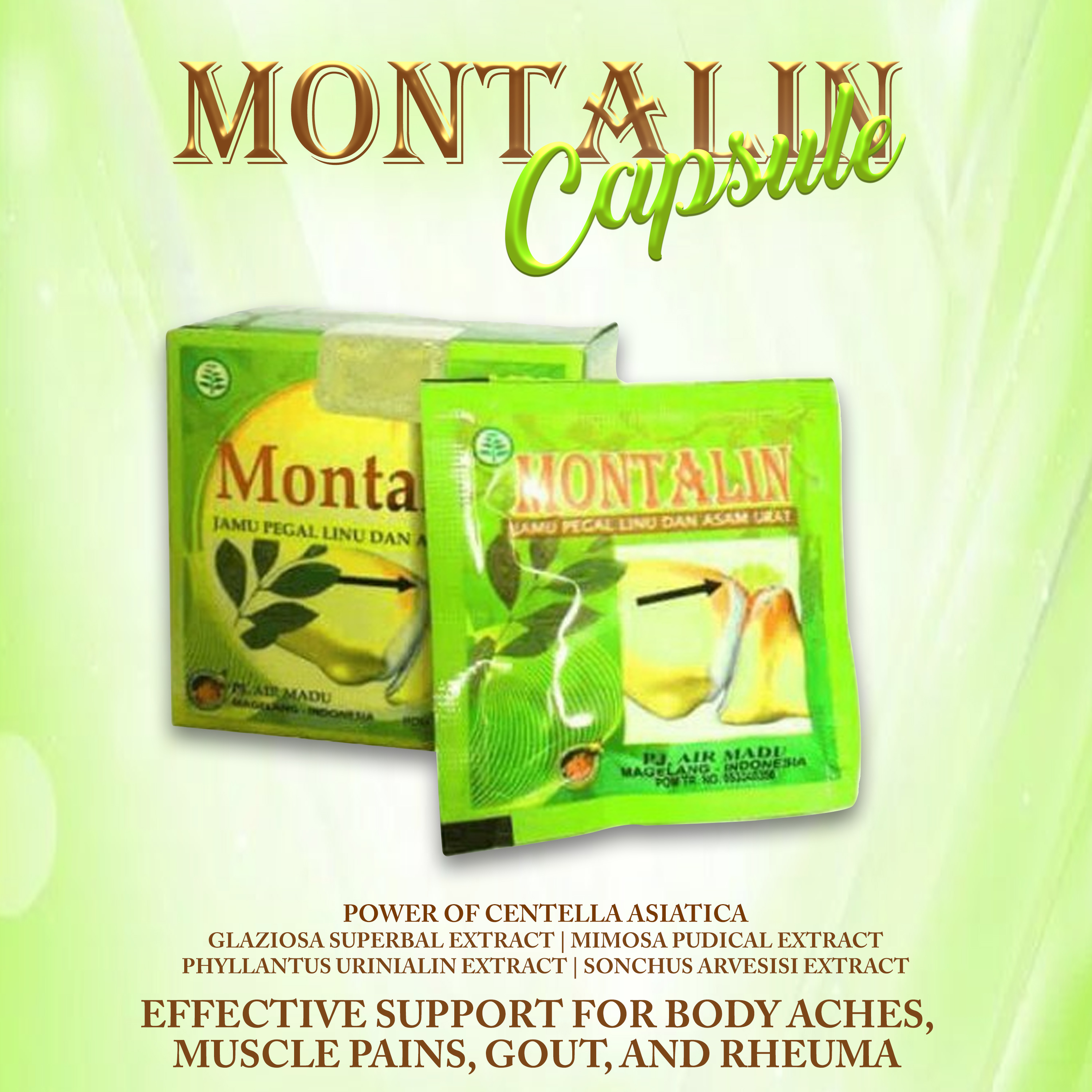 Montalin Herbal Capsule Original – Natural Herbal for Joint Pain ...