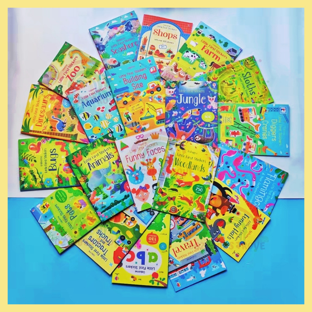Usborne MY LITTLE FIRST STICKER / sticker for early learners / travel ...