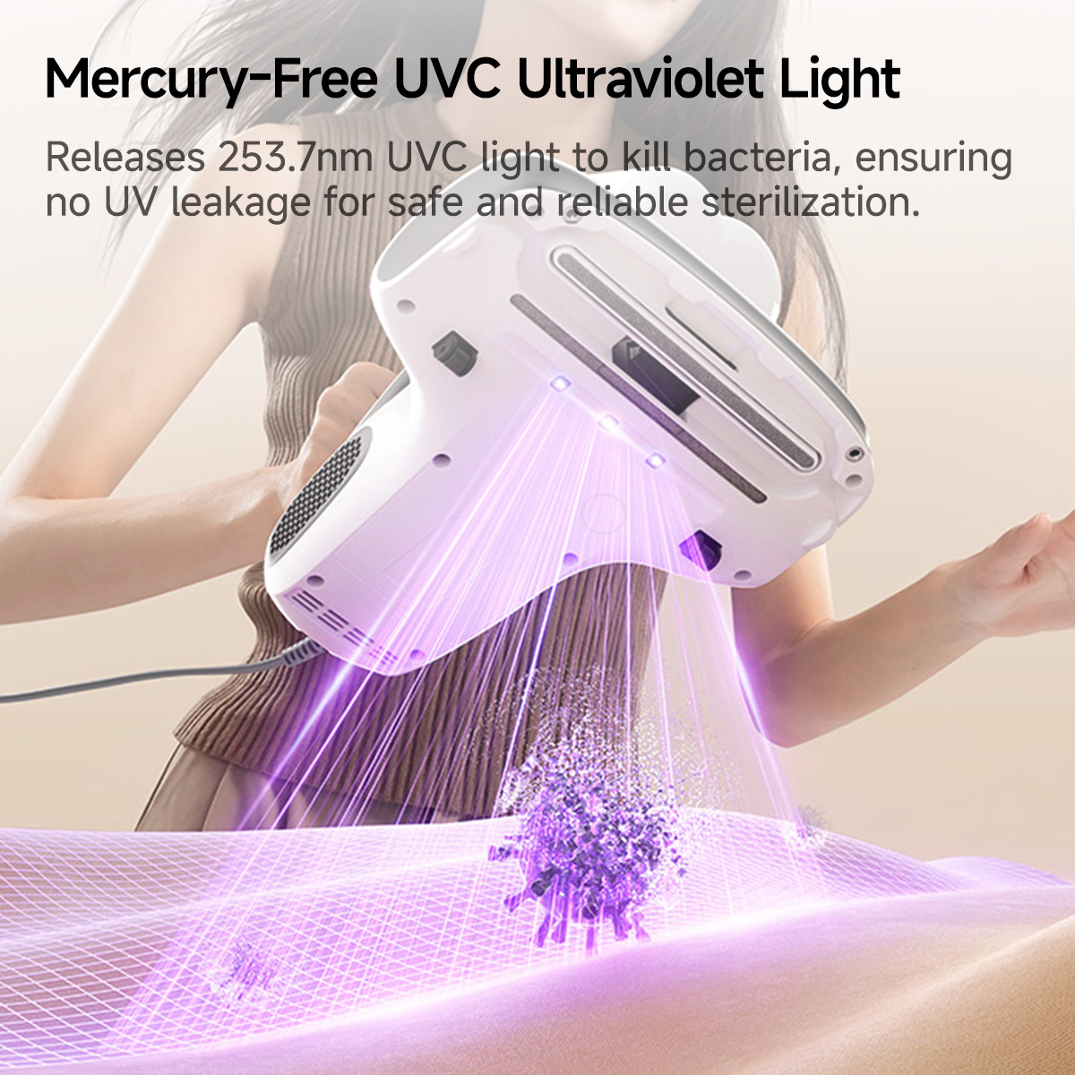 UWANT M400 Anti-Dust Mite Vacuum Dual StaticHair Strips 13800Pa Suction ...