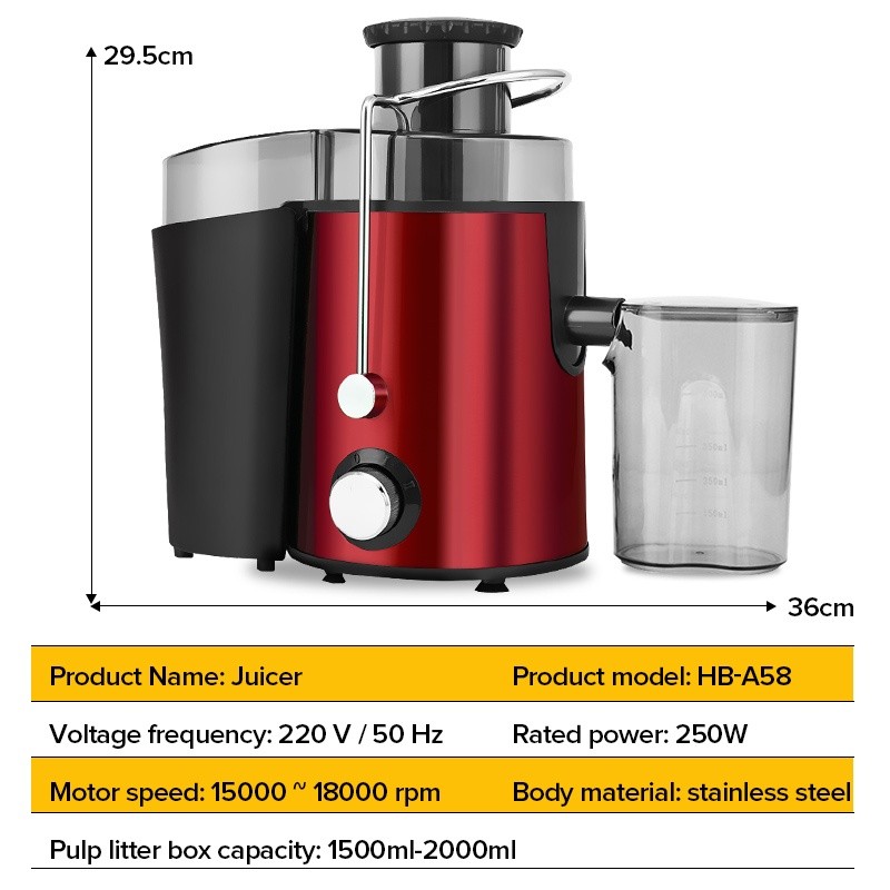Panasonic Electric fruit juicer stainless steel High quality Vegetable ...