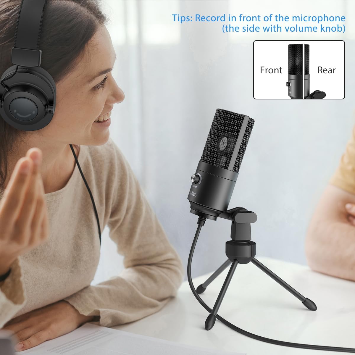 FIFINE K669B USB Microphone Metal Condenser Recording Microphone for ...
