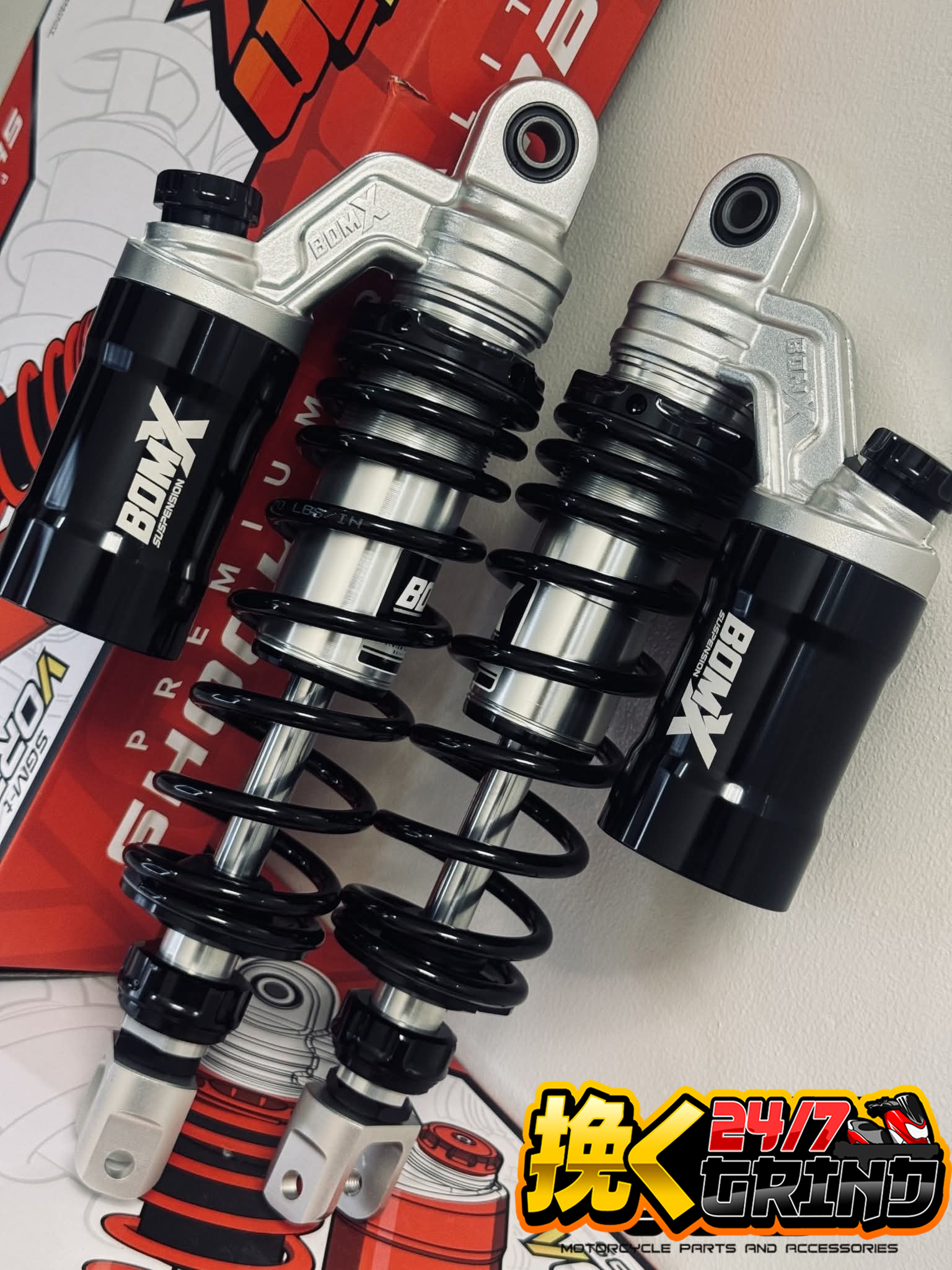 Bom-X Suspension 335MM Aerox v1 v2 / Nmax v1 v2 FULLY ADJUSTABLE Vortex ...
