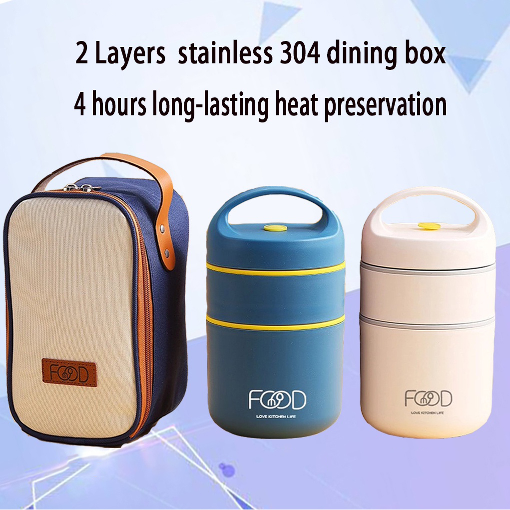 2Layer Soup Bentgo Lunch Box Thermal Lunch Box Stainless Steel ...