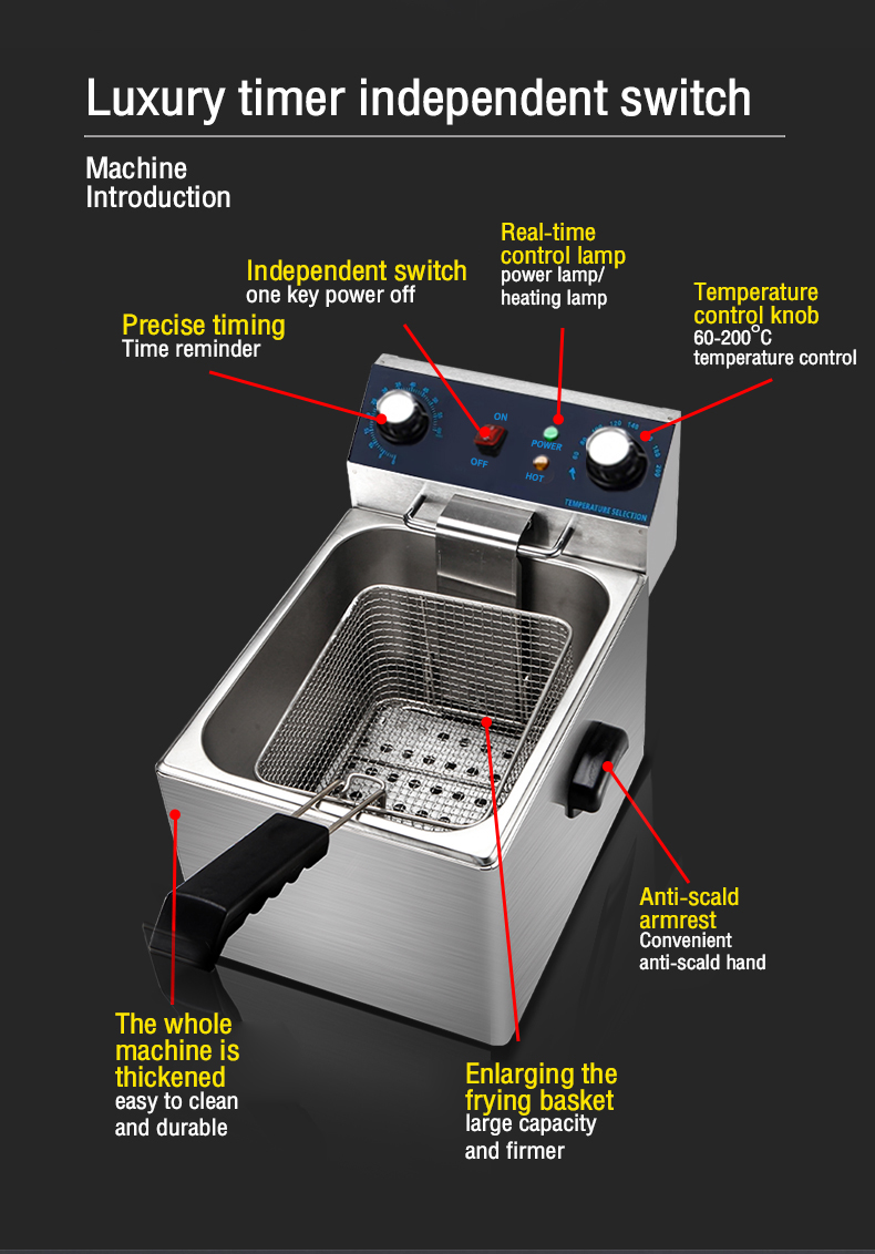 Panasonic Stainless Steel Deep Fryer Electric Pan With Strainer ...