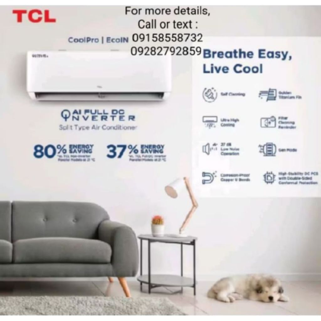 TCL 1.5HP Split Type Inverter Airconditioner | Shopee Philippines