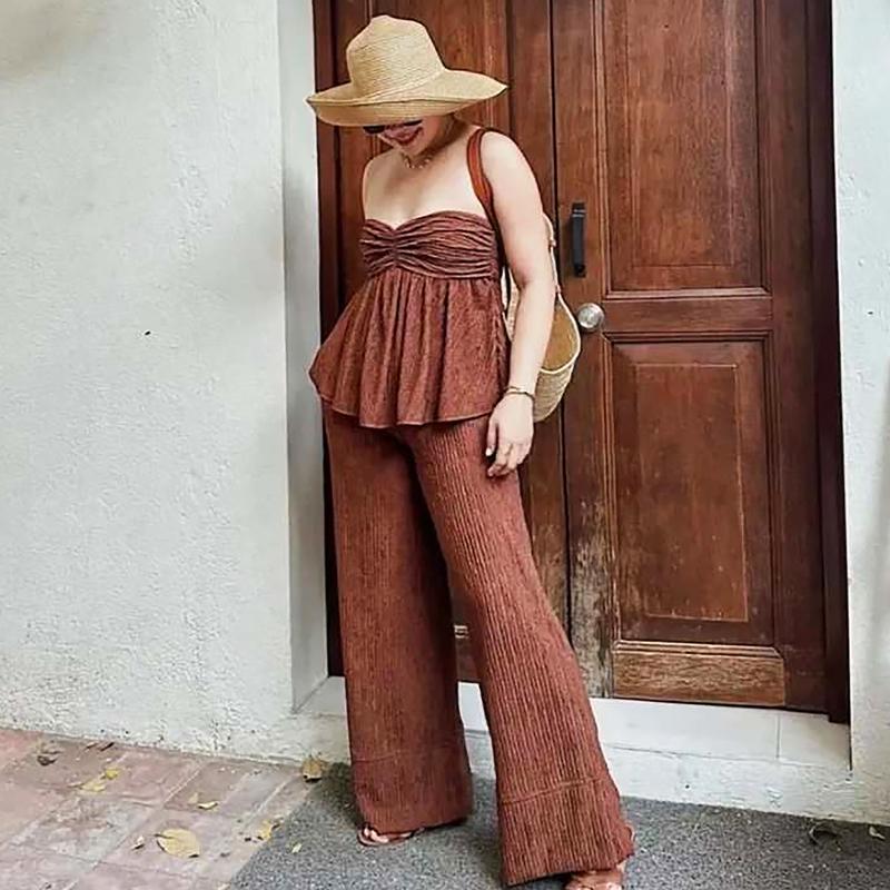 MYMP Terno Tube & Wide Leg Pants Terno Coordinates Flowy Austin Barc ...