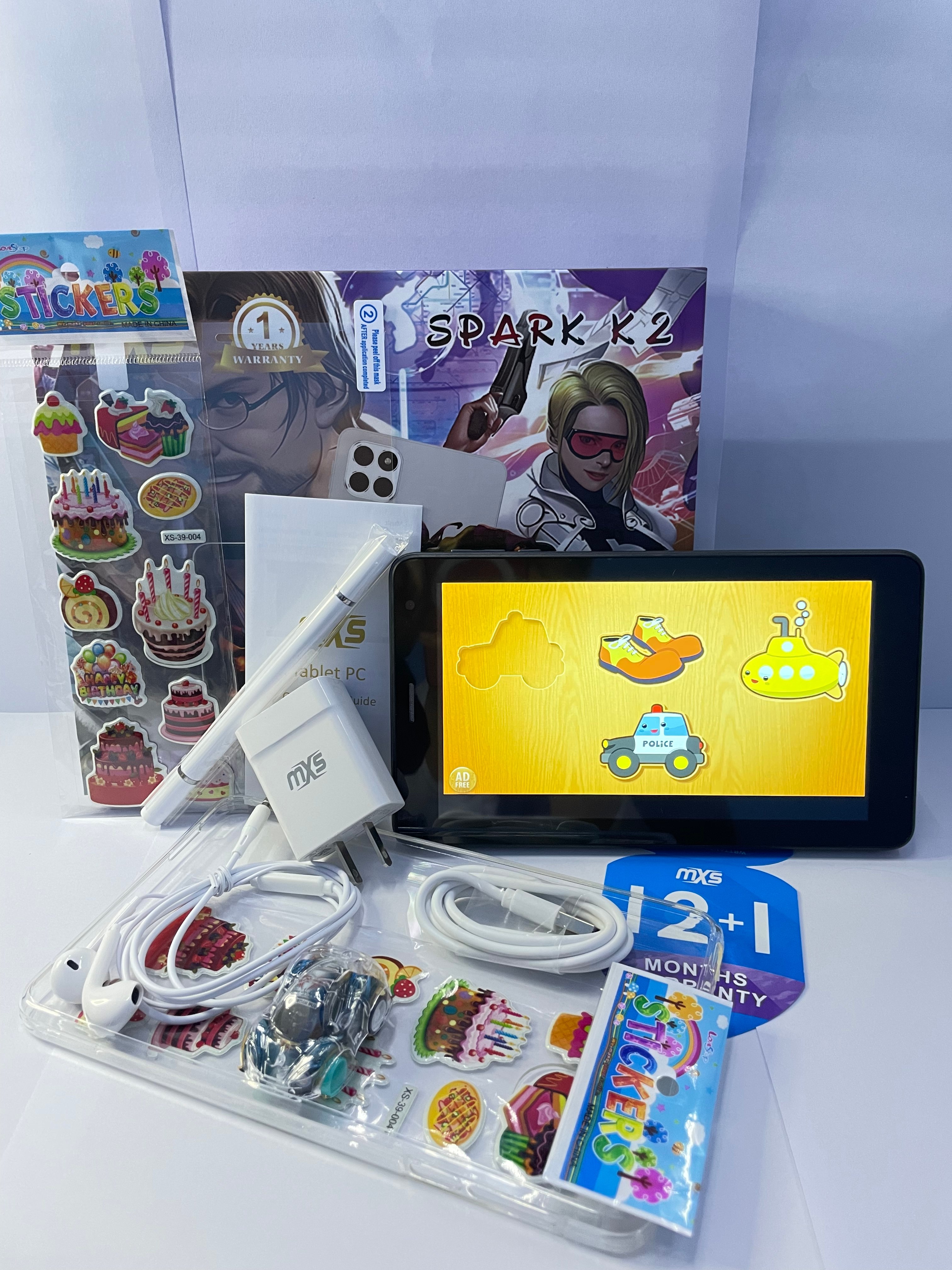 SPARK K2 Tablet Android Tablet For Kid 12GB+512GB 3800mAh Dual SIM With ...