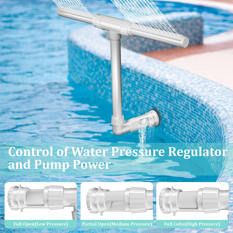 Double Spray Waterfall Sprinkler Fountain Adjustable Fountain Heads ...