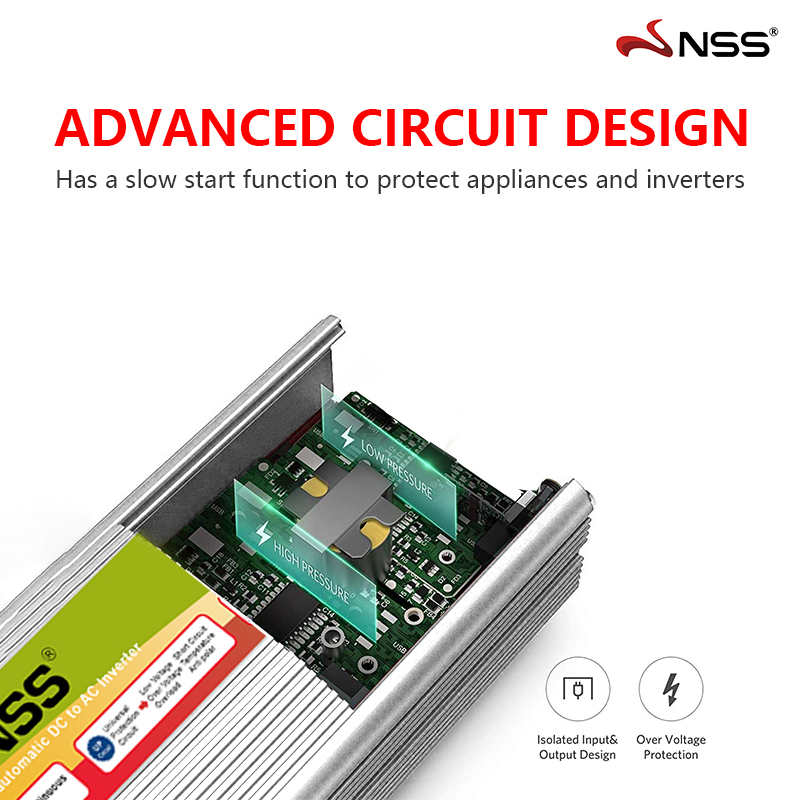 NSS Solar Inverter DC 12V - AC 220V Fully automatic solar current ...
