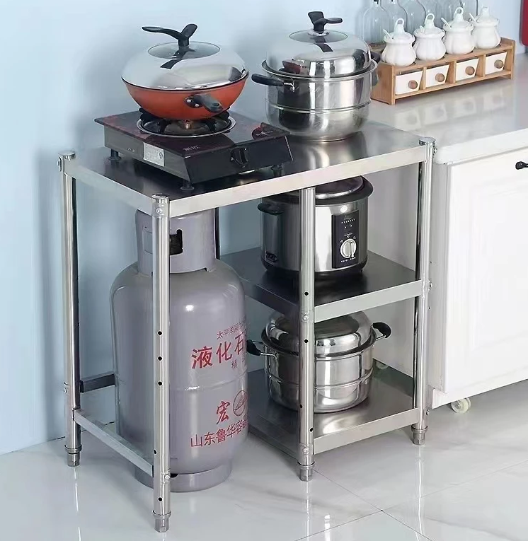 Stainless Steel Kitchen Rack Gas Stove Stand | LPG Tank and Storage ...