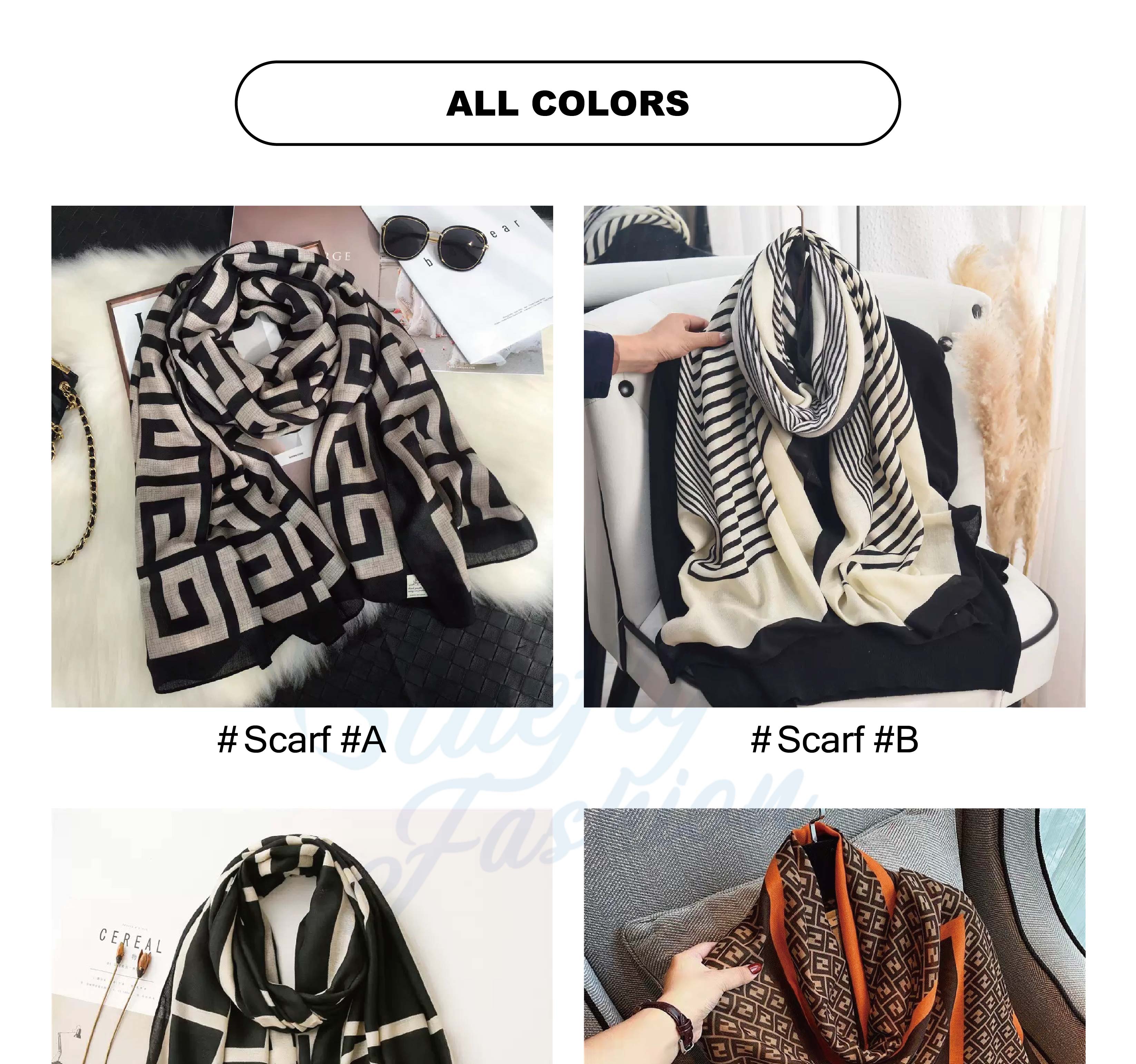 Korean Cotton Linen Scarf For Women New Versatile Shawl Fashion Letter ...