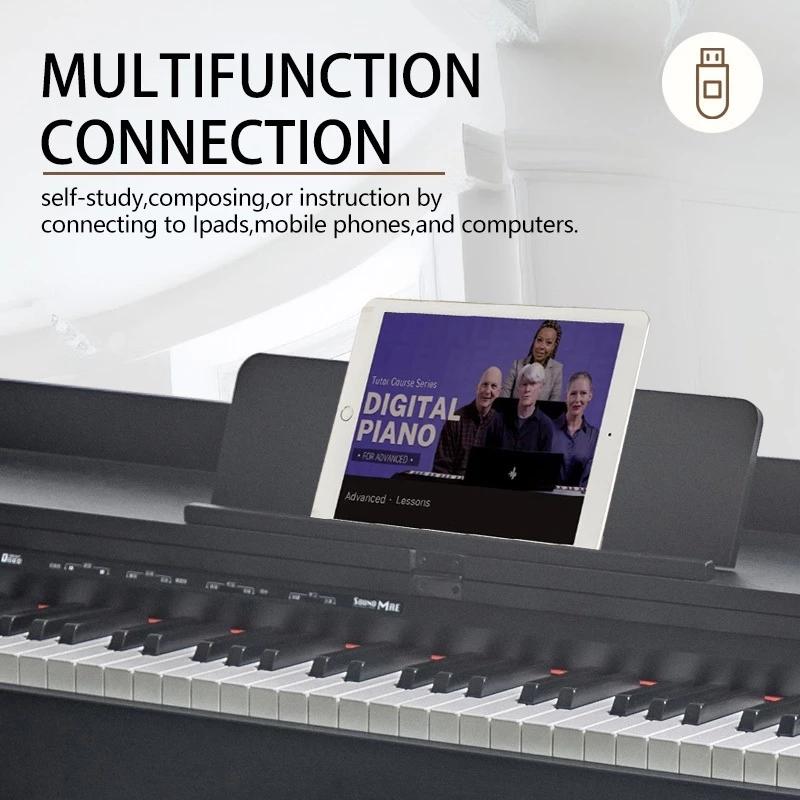 88 Keys Piano Electronic Piano Pro-Level Fully Weighted Digital ...