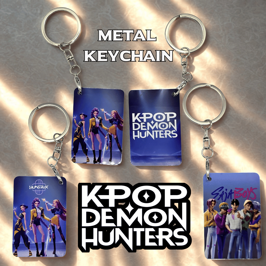 KPOP Demon Hunter Metal Keychain, Huntrix, Saja Box, Personalized Keychain | Shopee Philippines