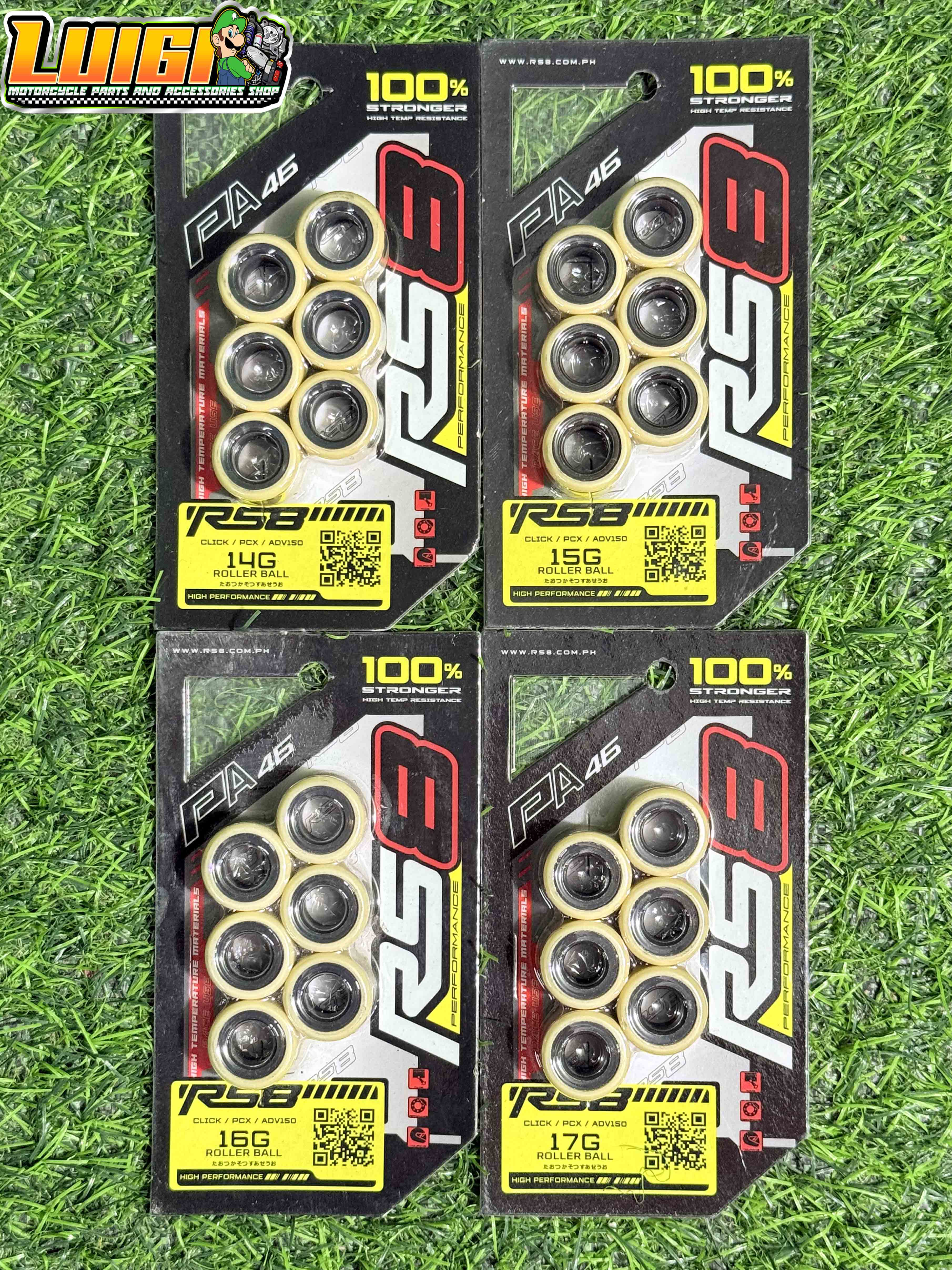 RS8 RACING ROLLER BALL HONDA CLICK / ADV150 / PCX 100% TAIWAN MADE ...