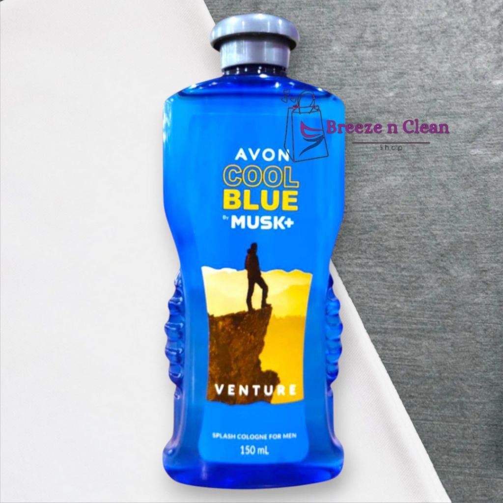 AVON COLOGNE COOL BLUE by MUSK SPLASH COLOGNE FOR MEN 150ml (aqua, wave ...