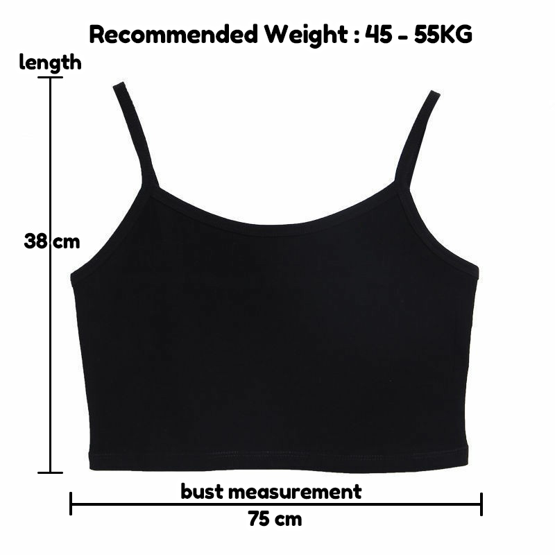 2PC Women's Strap Spaghetti Sando Tanks Tops Korean Style Sexy ...