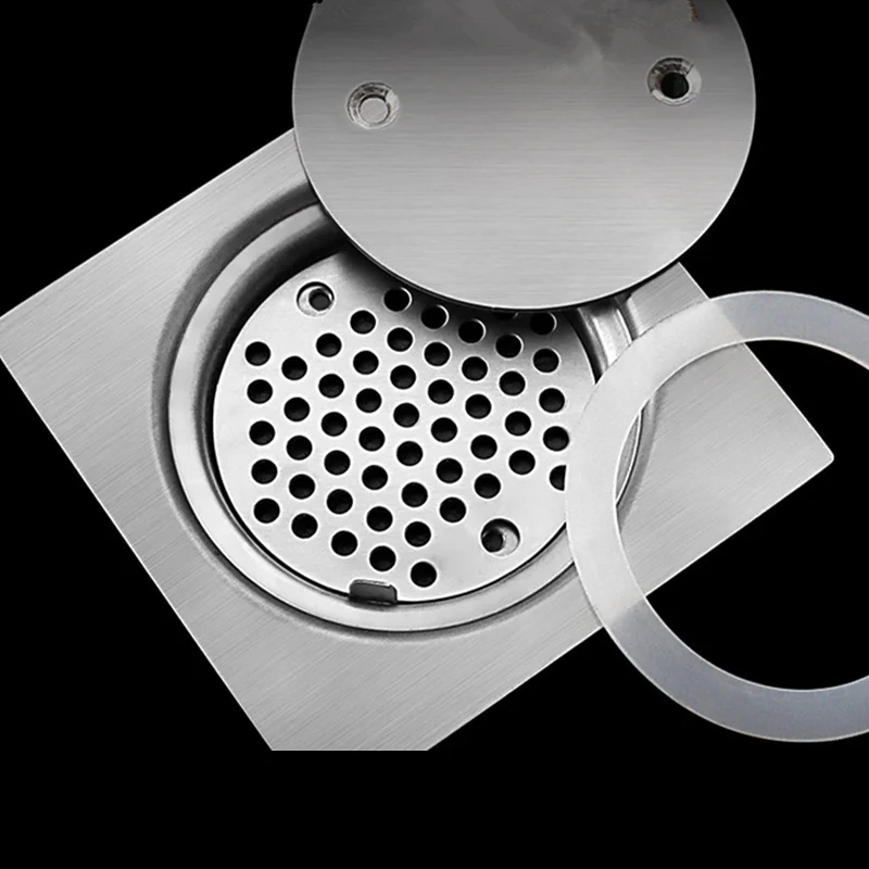 10*10cm Clean Out Floor Drain Deep Channel Fast Drainage Bathroom ...