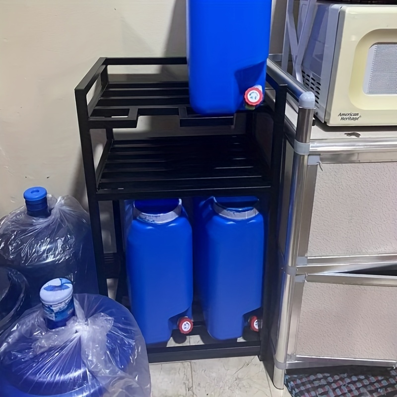 Three Layer Water Container Rack Carbon Steel Water Gallon Rack Water ...