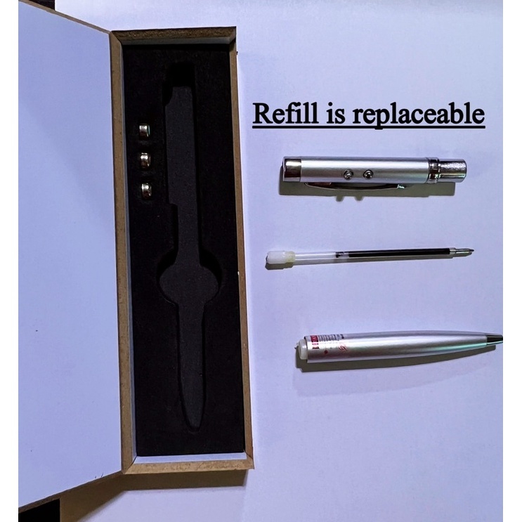 LED Laser Light Ballpen 3in1 Ballpen LED light Laser Pen with Gift ...