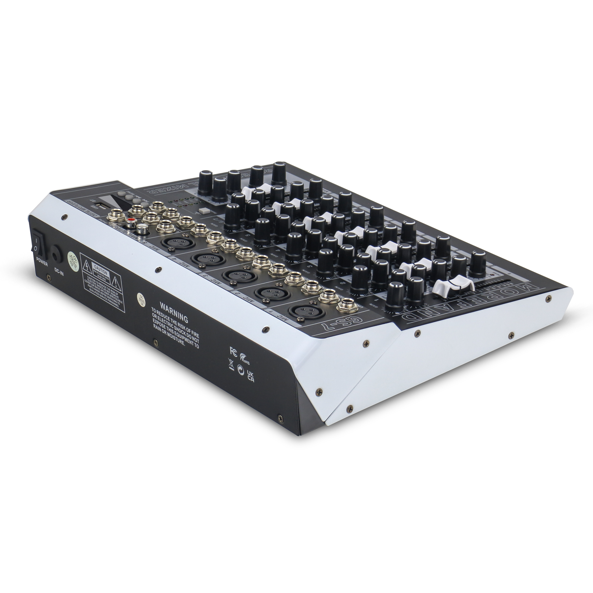 GS7 / GS4 Professional 4/7 channel mixer, EQ built-in, 16DSP, 48 volt ...