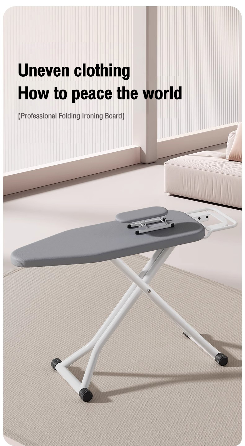 Ironing Board with Metal Safety Rest 6 Gears Height Adjustment ironing ...