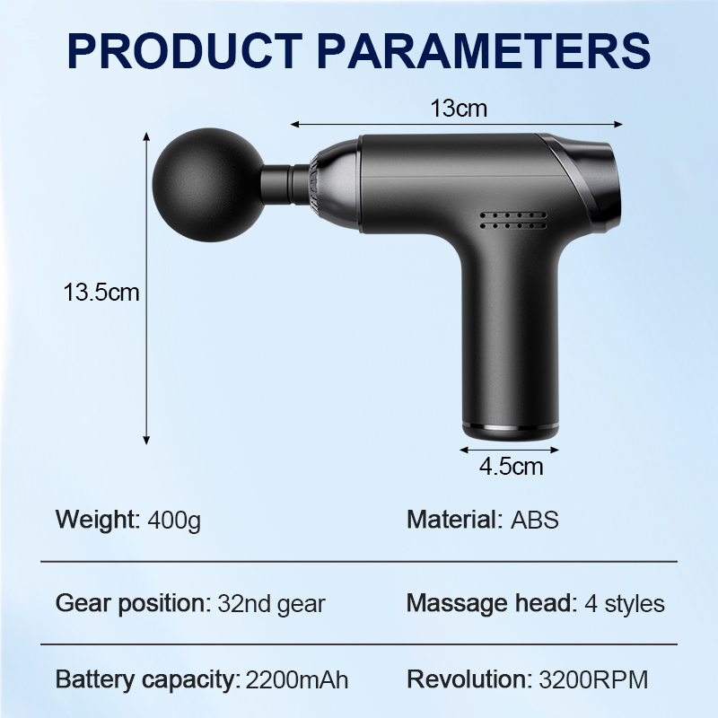 Gold Star Portable Massage Gun Electric High Frequency Muscle Relaxing ...