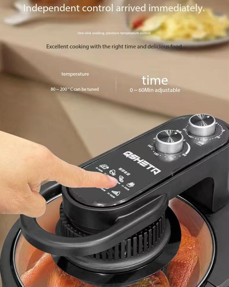 9L large-capacity visual all-in-one air fryer household automatic knob ...