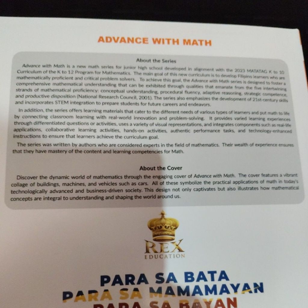 ADVANCE WITH MATH GRADE 7 - 2025 MATATAG EDITION | Shopee Philippines