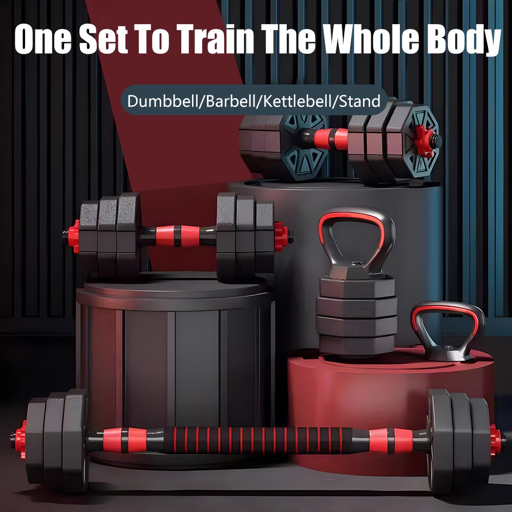 10/20/30/40KG Adjustable Kettlebell Handle For Plate Weight Dumbbell ...