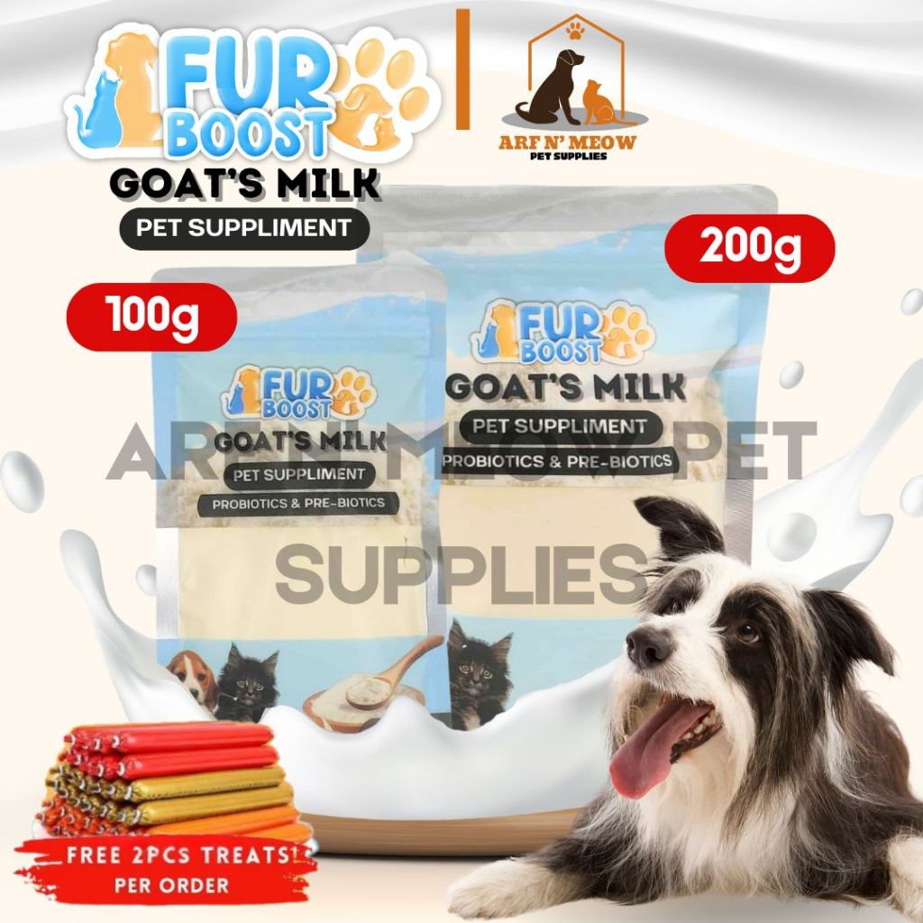 100g 200g Fur Boost Furboost Goat Milk Pets Pet Food Dog Cat Dogs Cats ...