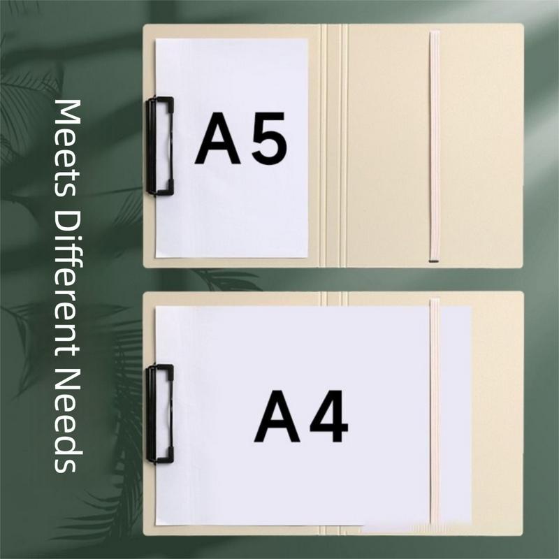 A5 Folding File Board Portable Hard Contract Folder and Instant Writing ...